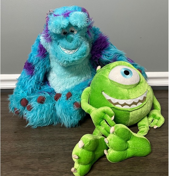 Pixar | Toys | Disney Pixar Monsters Inc Plush Set Sully Mike Stuffed ...